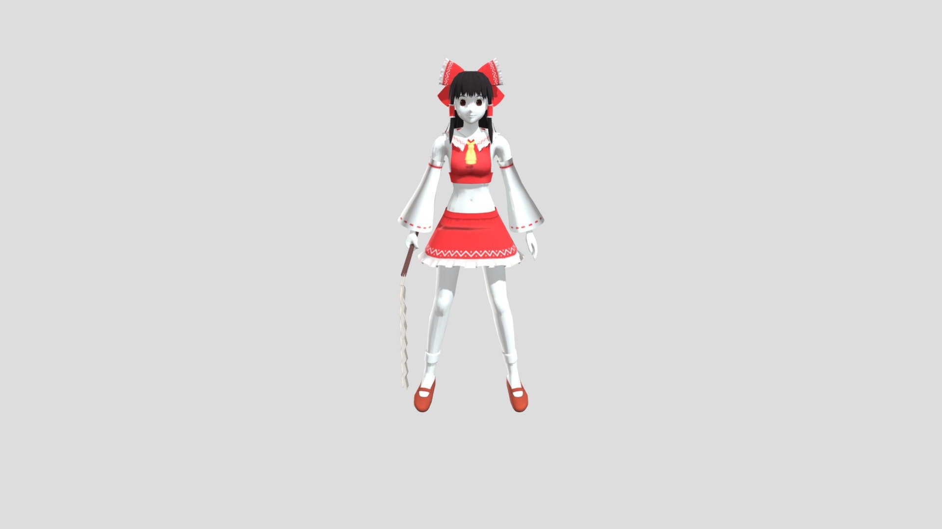 Reimu-for-touhou-multi-scroll-shooting-2 - 3D model by Kirby_The_Pink ...