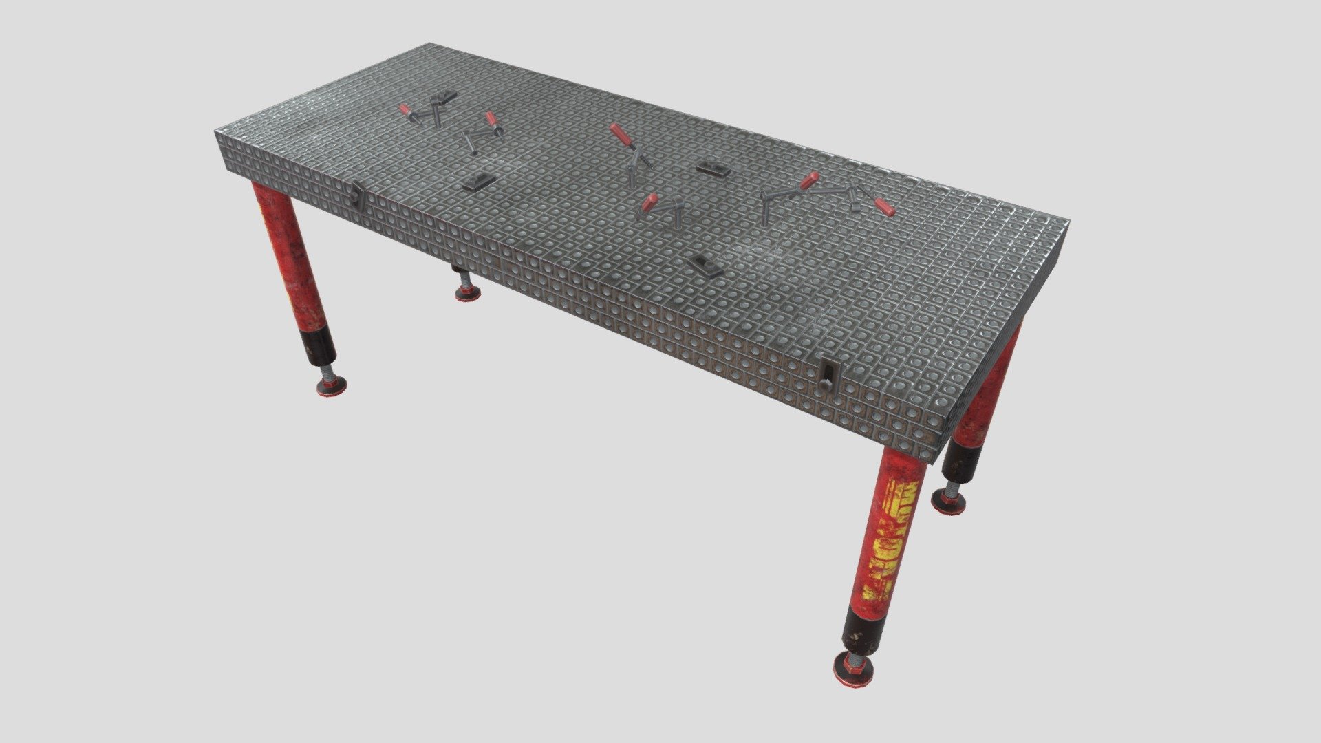 Welding and assembly table (lowpoly) - Download Free 3D model by ...