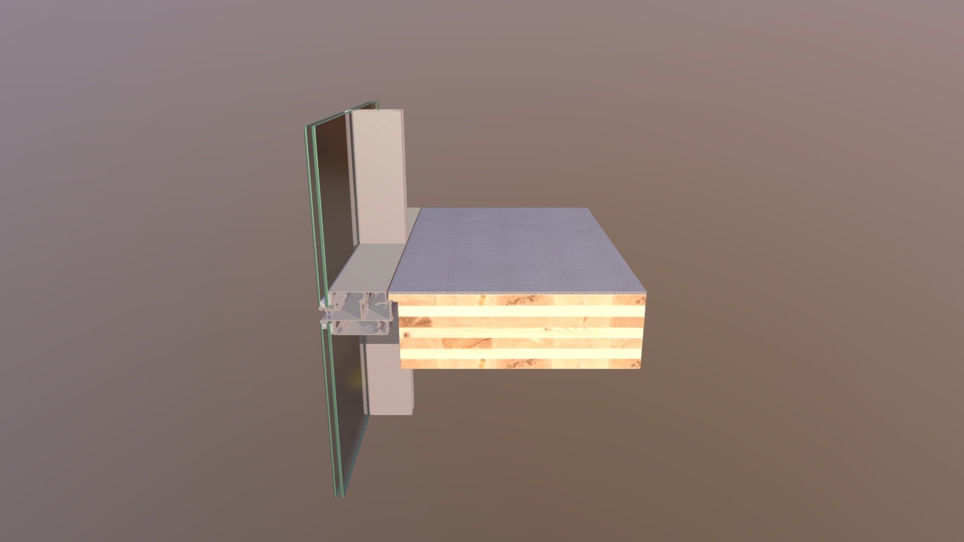 Timber Framed Slab Edge R0 - 3D model by tobymiller [38fa528] - Sketchfab