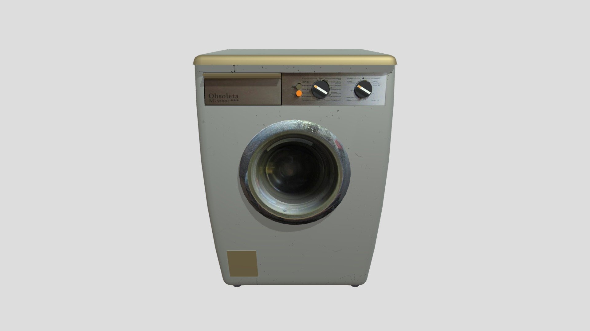 old washing machine - 3D model by christian.prison [38fa995] - Sketchfab