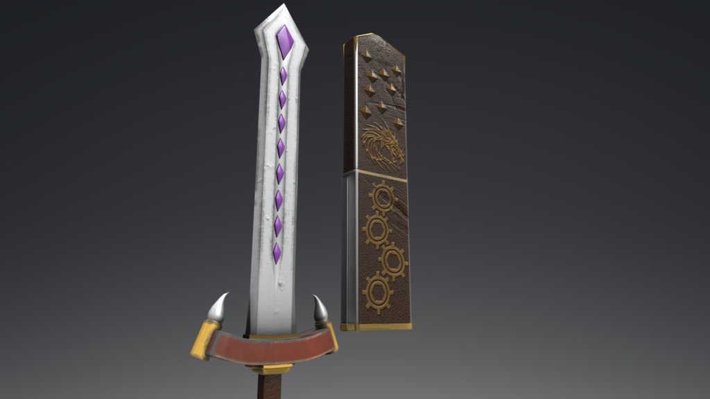 Sword & Sheath - Sword Reuploaded - 3D model by Justin Berghauser ...