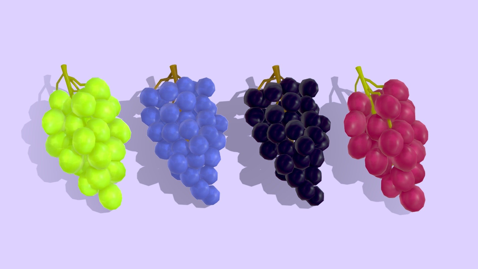 Grapes - Buy Royalty Free 3D model by Megan Alcock (@citystreetlight ...