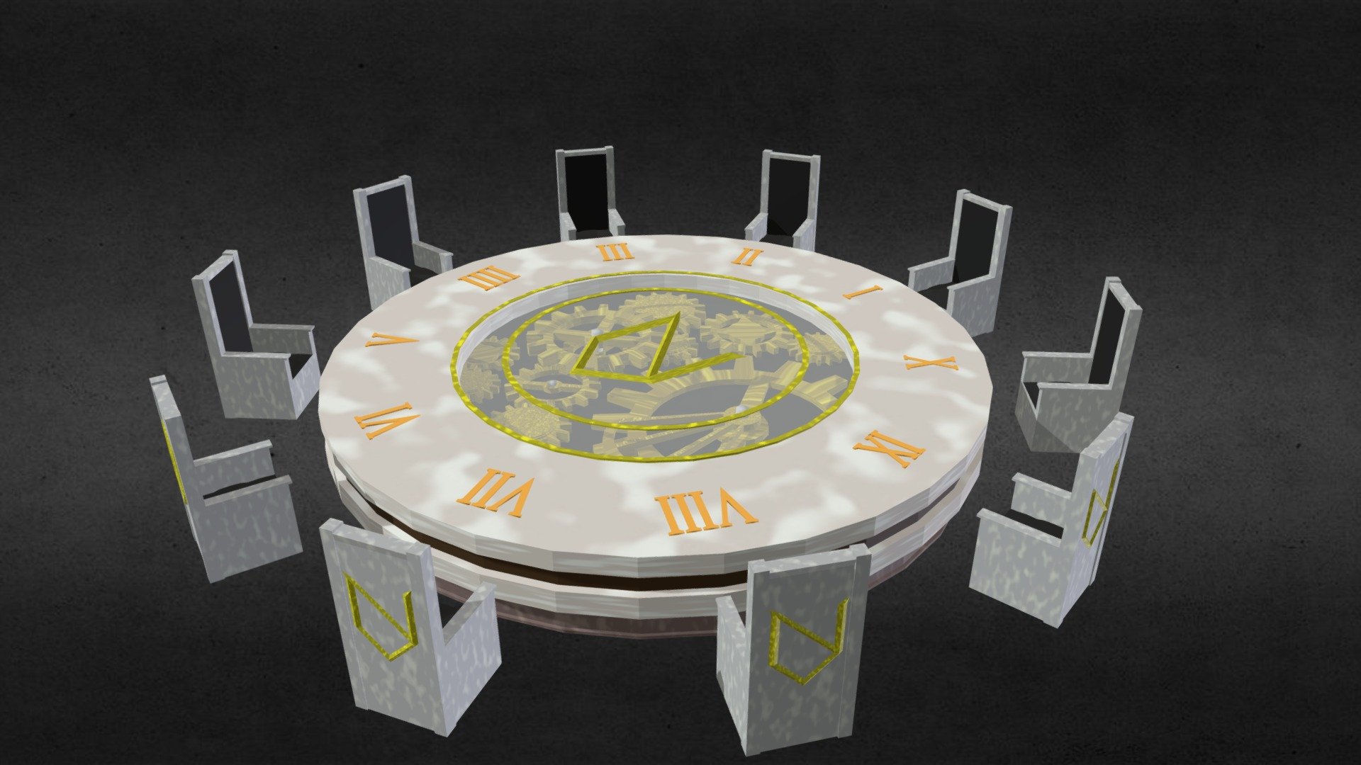 union table - 3D model by Mhmd_ghoul [38fe56e] - Sketchfab