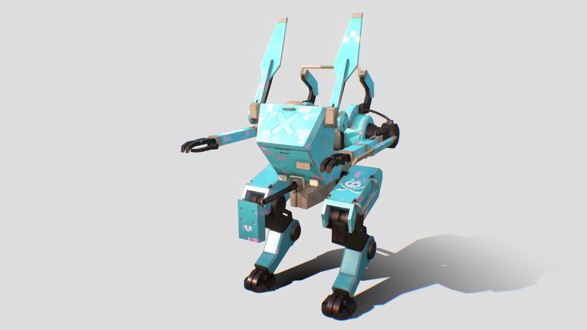 Mecha - Bunny squad "SMITH 83" - Fan art - 3D model by ClayNigel ...