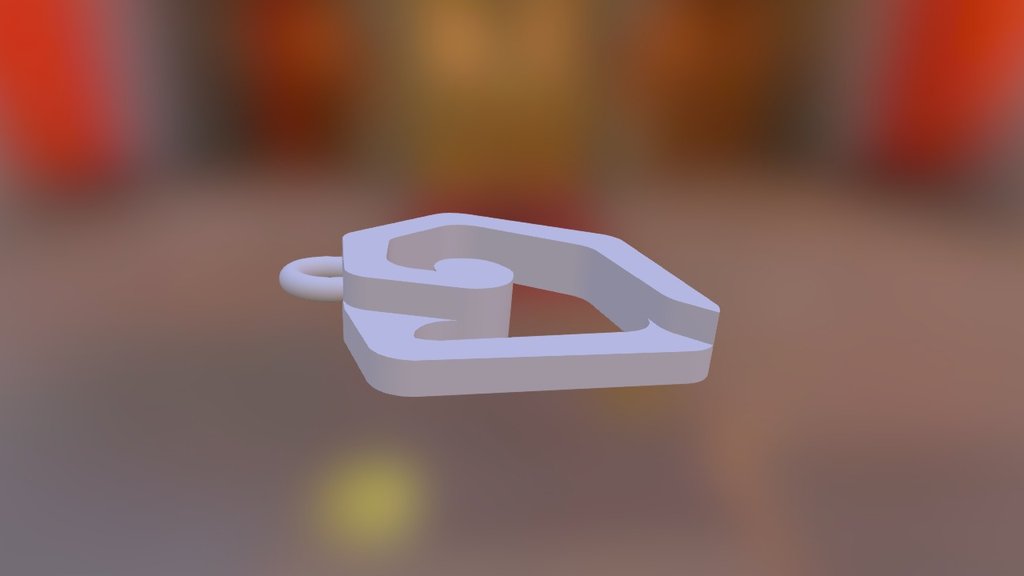 Geometric Bass Clef Inspired Pendant - 3D model by Aimee360 [39007fc ...