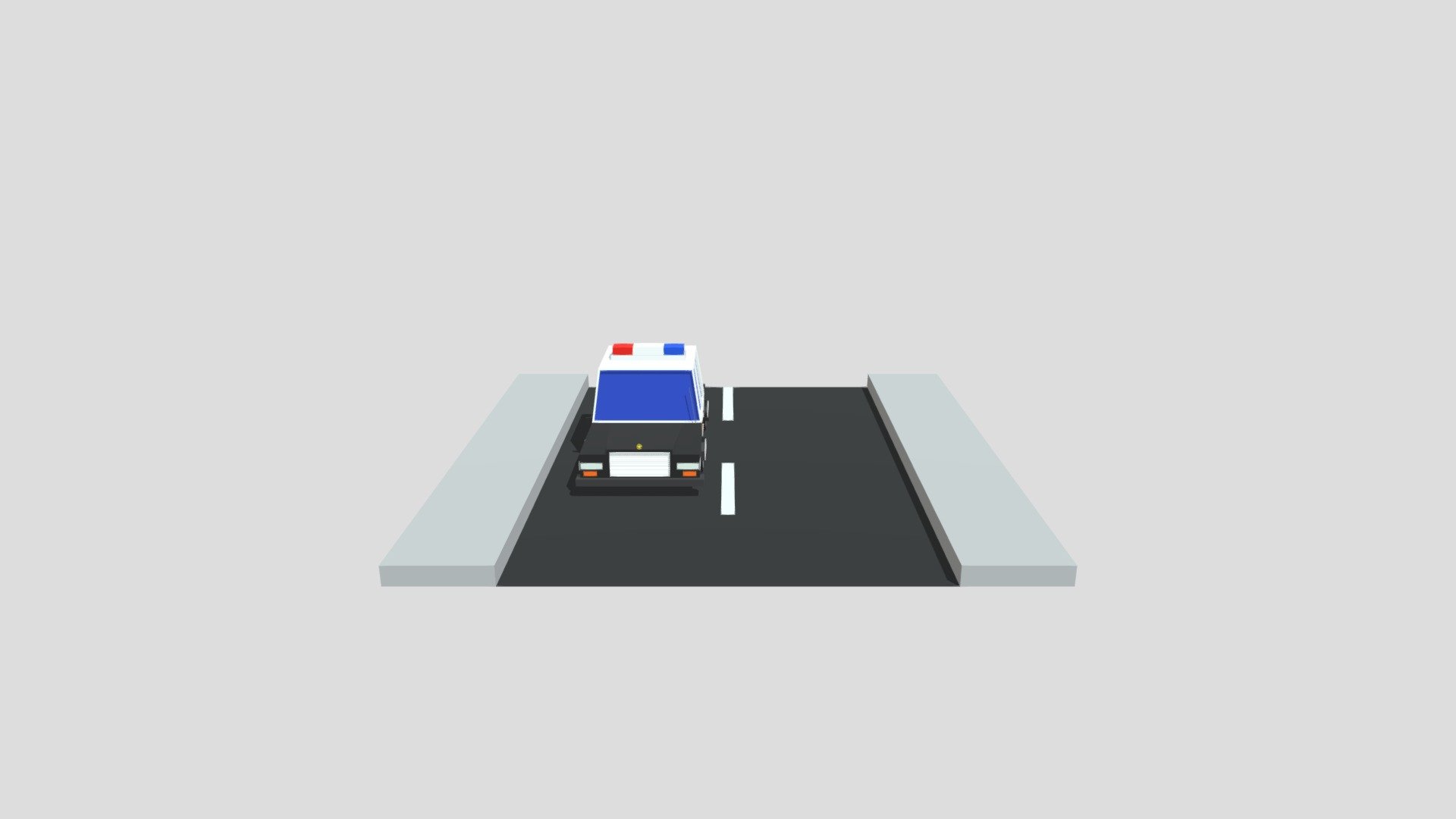 Auto Police - Download Free 3D model by W.Giusti [3900cd6] - Sketchfab
