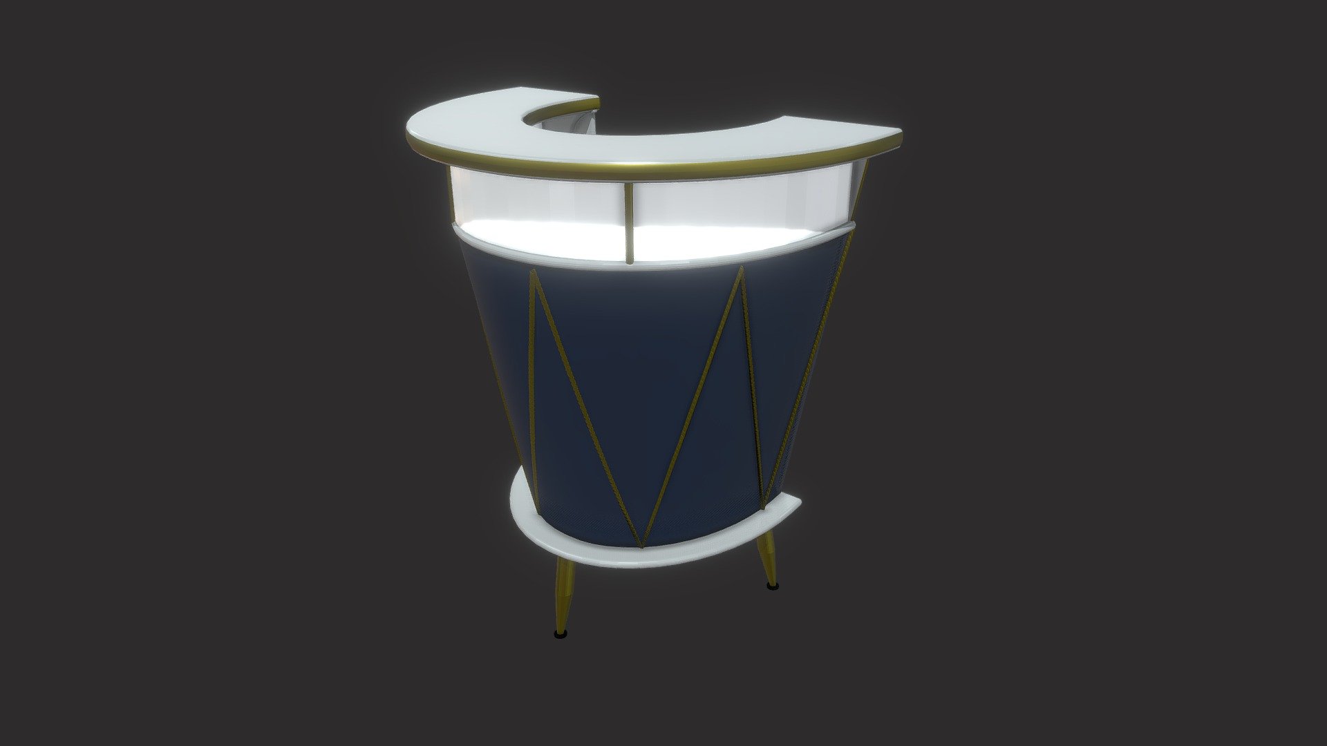 Vintage Home Cocktail Bar - Download Free 3D model by LumpyCake ...