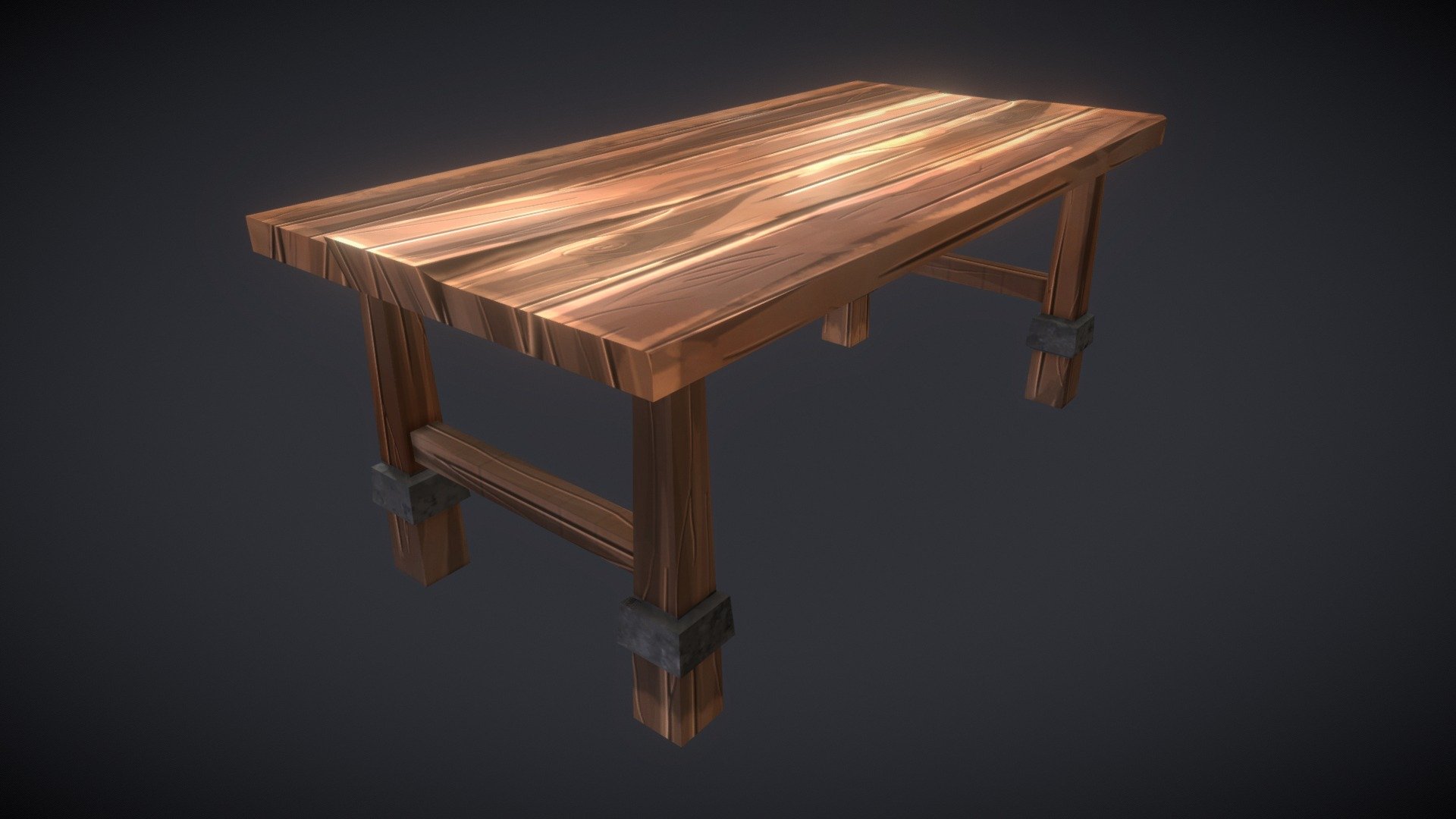 Table // Wood - 3D model by Uthak (@JuLuisUnity) [39029bc] - Sketchfab