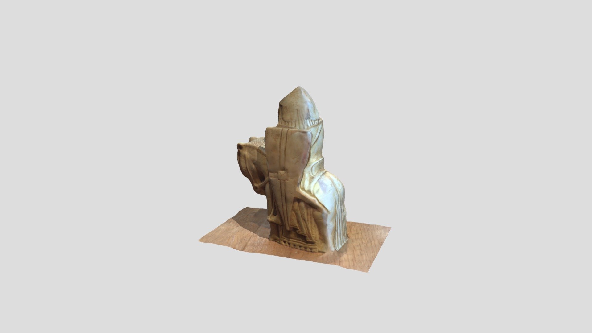 Lewis / Uig chessman - Knight on a stout horse - 3D model by marie ...