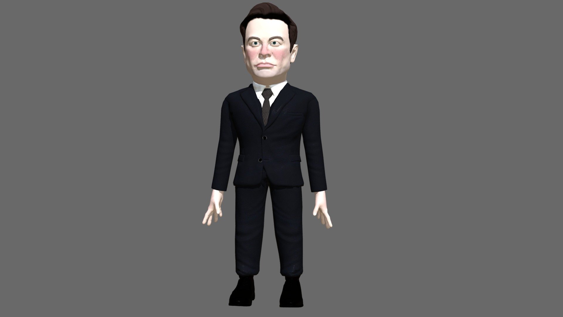 Elon Musk game ready caricature - Buy Royalty Free 3D model by TomVeg ...