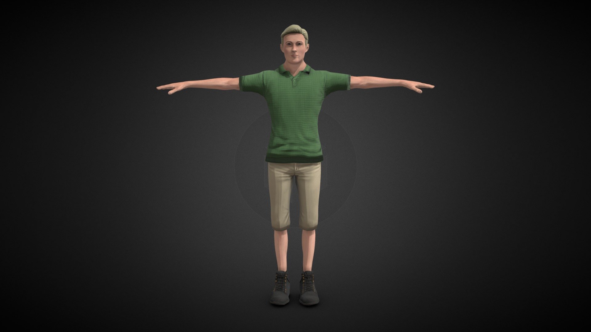 Modern Tarzan Rigged Lowpoly For UE4 - Download Free 3D model by ...