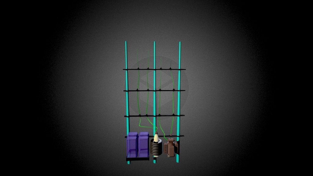 Electric-stanchion - 3D model by clintsawin [3909403] - Sketchfab