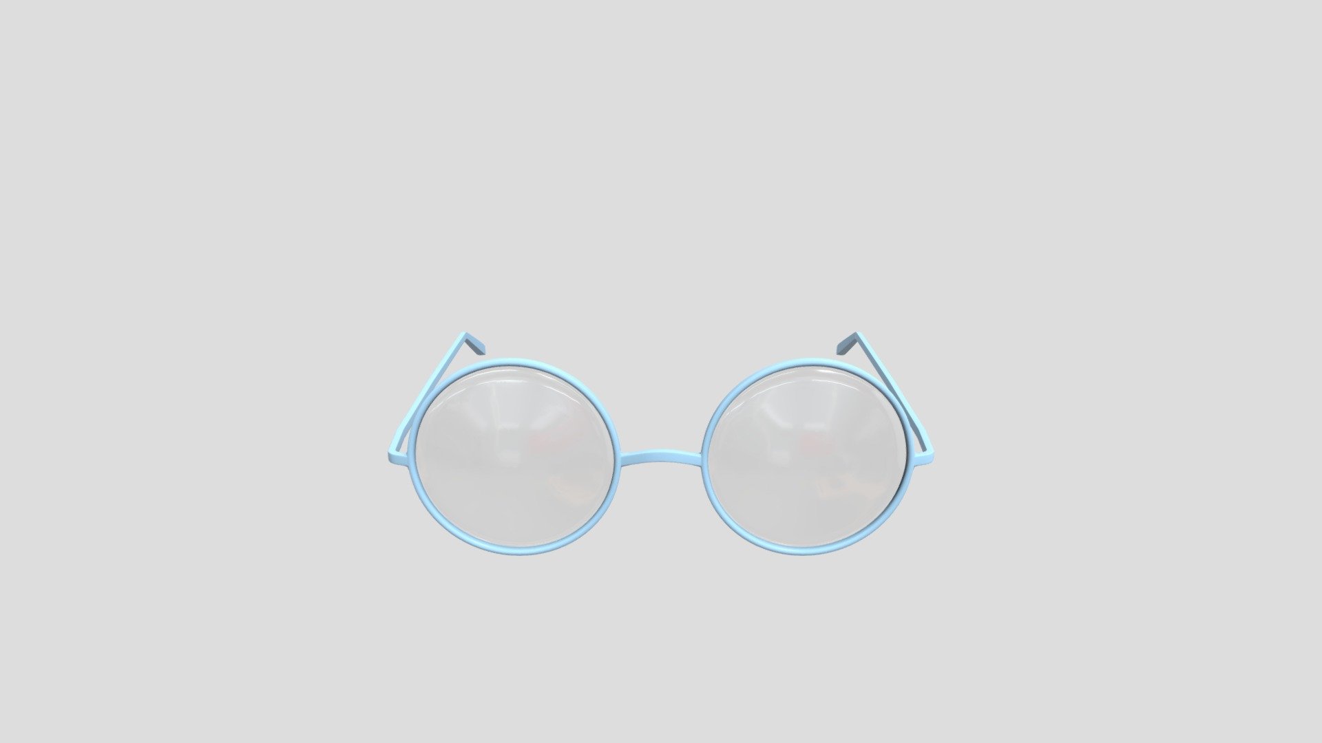 Circle-frame Glasses - 3D model by amsiu [390ab8b] - Sketchfab