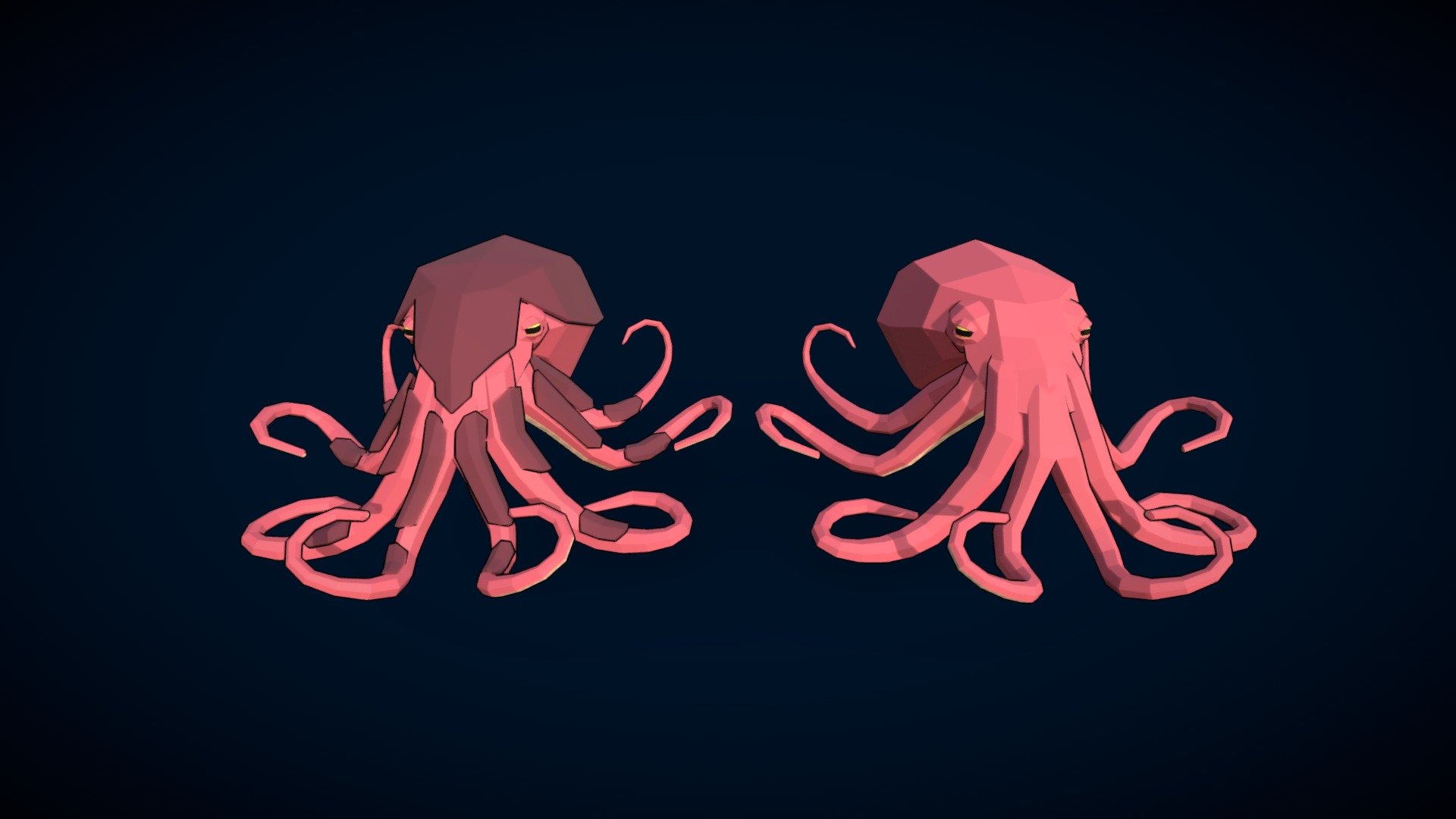 Low Poly Octopus In Armor - Download Free 3D model by Dreaming In Alternation 27 ...