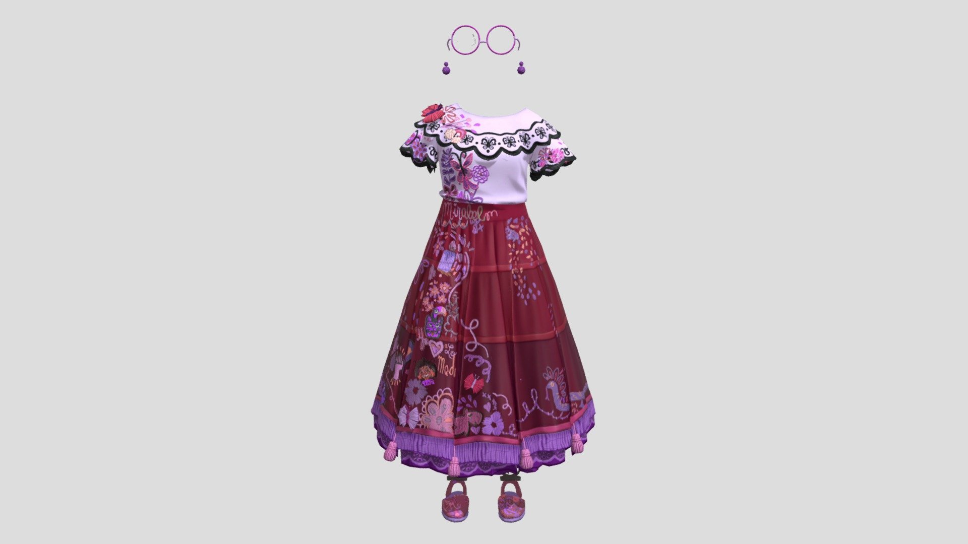 Princess Mirabel Pink Clothes - Download Free 3D model by Princess ...