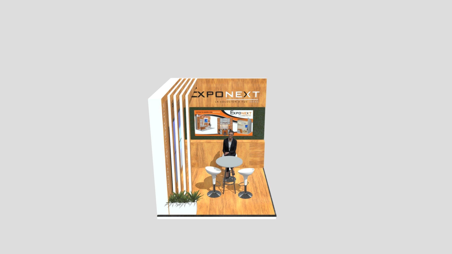 Stand 3x3 - Exponext - Download Free 3D model by EXPONEXT ...