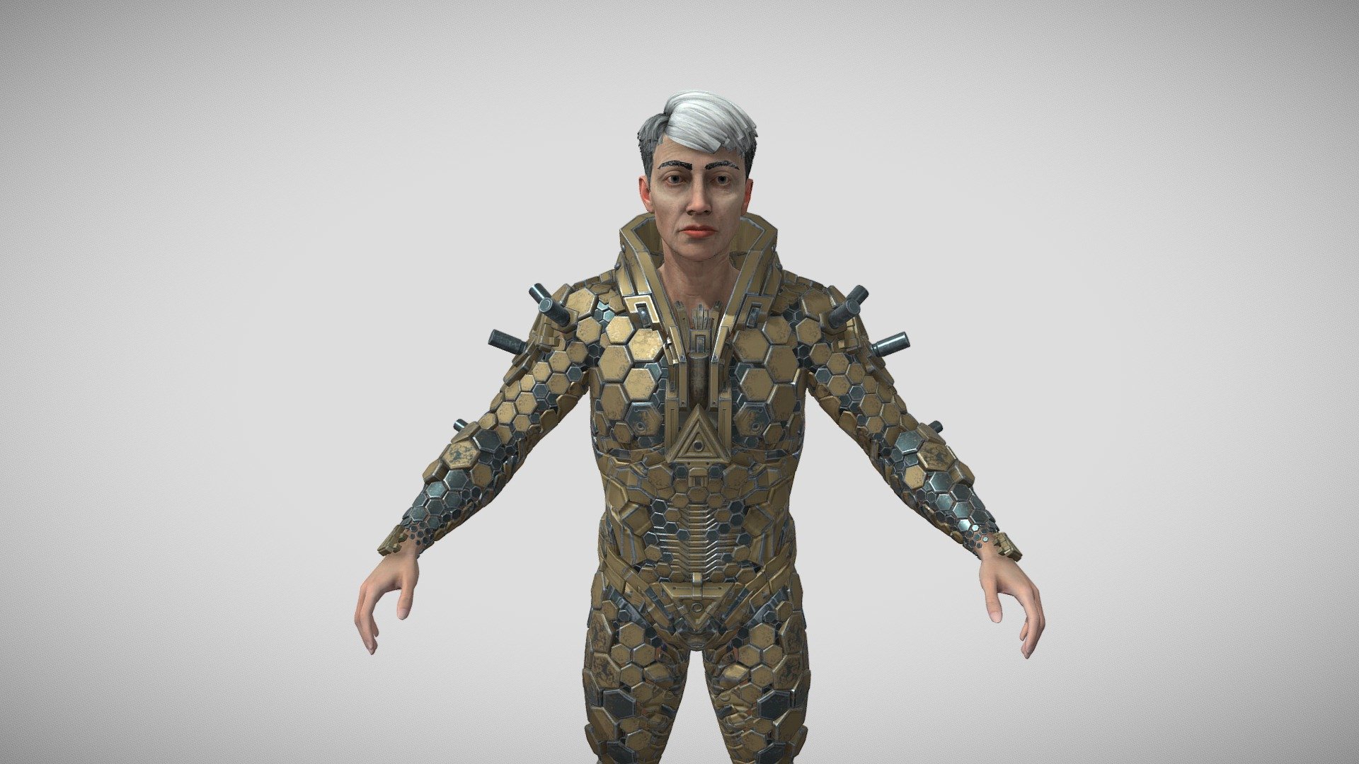 ⭐ Caroline Becker - Wolf. New Colossus - Download Free 3D model by Nazar Okruzhko (Назар Окружко ...