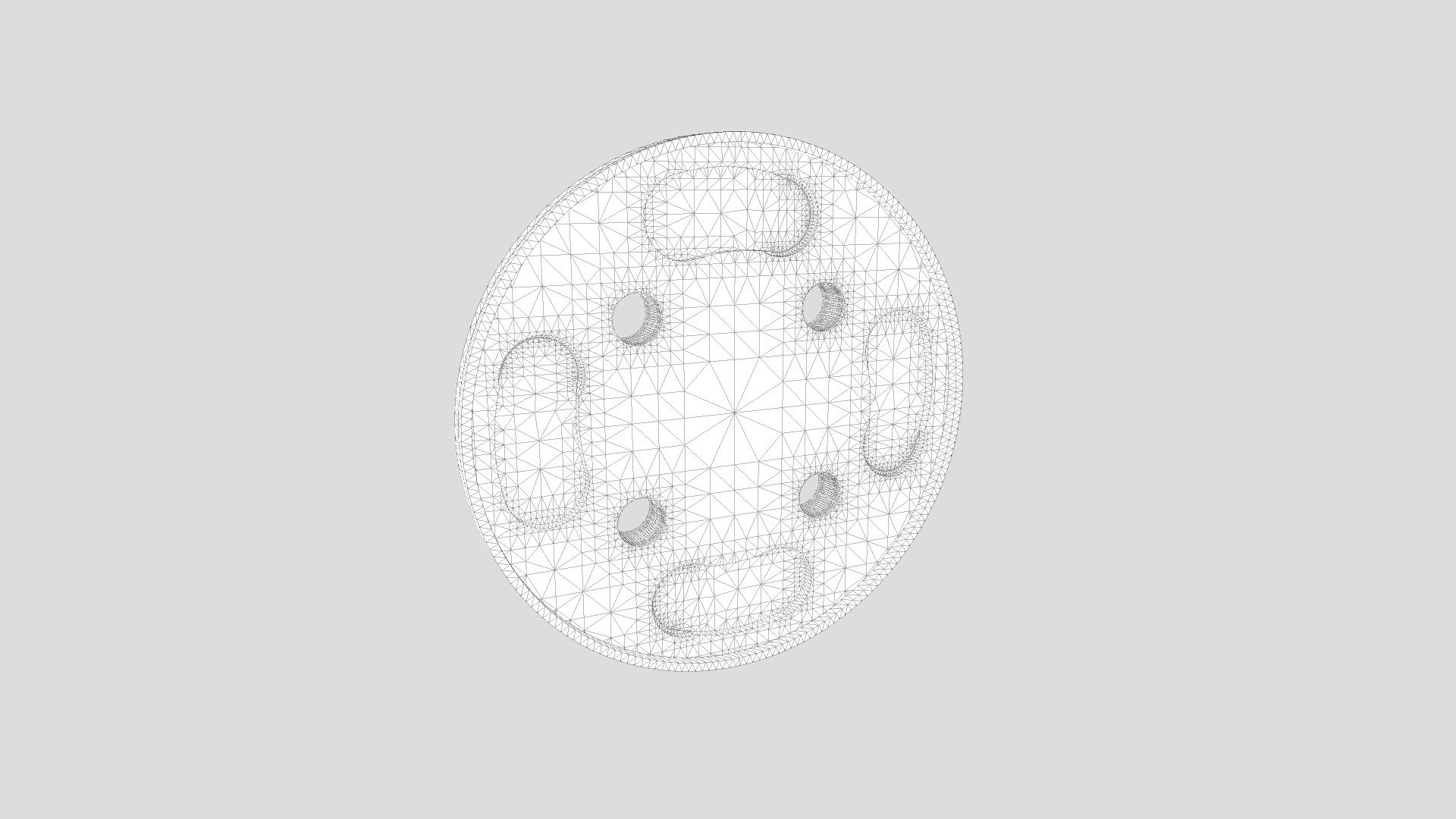 3D printable robot tool mount base plate 1 - 3D model by minifacture ...