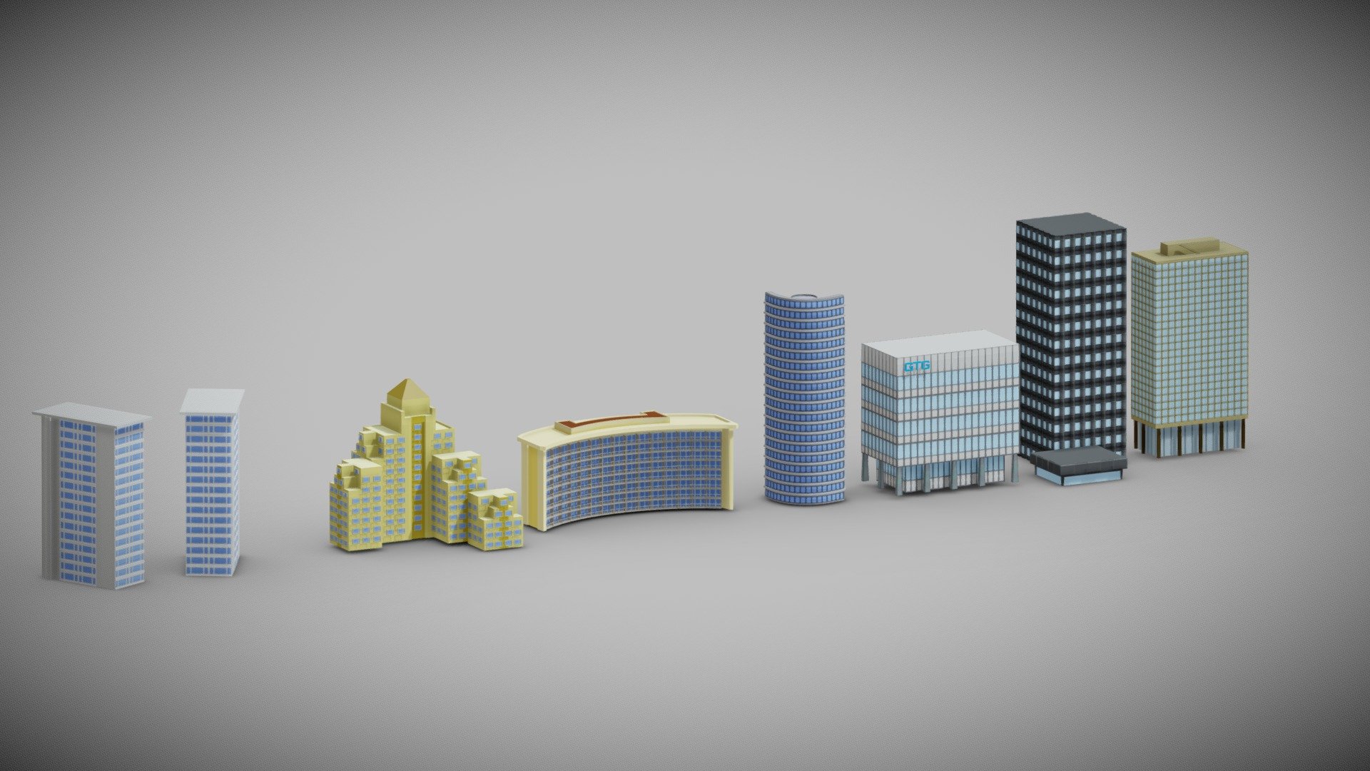 Ave of the stars building full - 3D model by L4L (@Land4land) [39186b1 ...