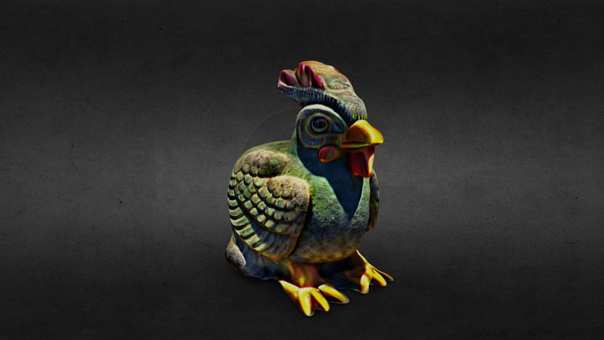 Sacred Chicken Statue - Download Free 3D model by curiousmagic [391a11d ...