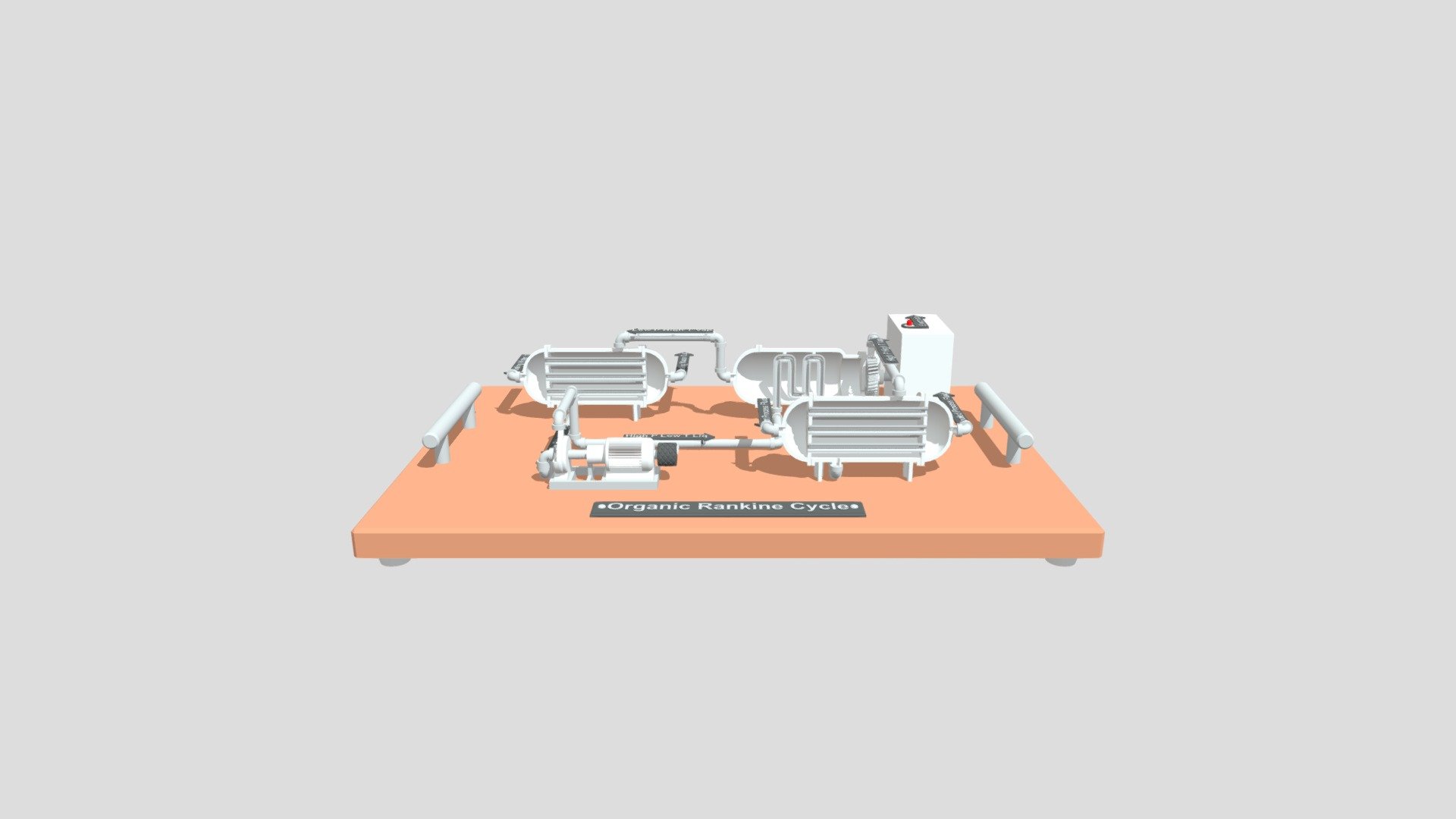 3D Printed Organic Rankine Cycle - 3D model by Zach Peever (@zpeever ...
