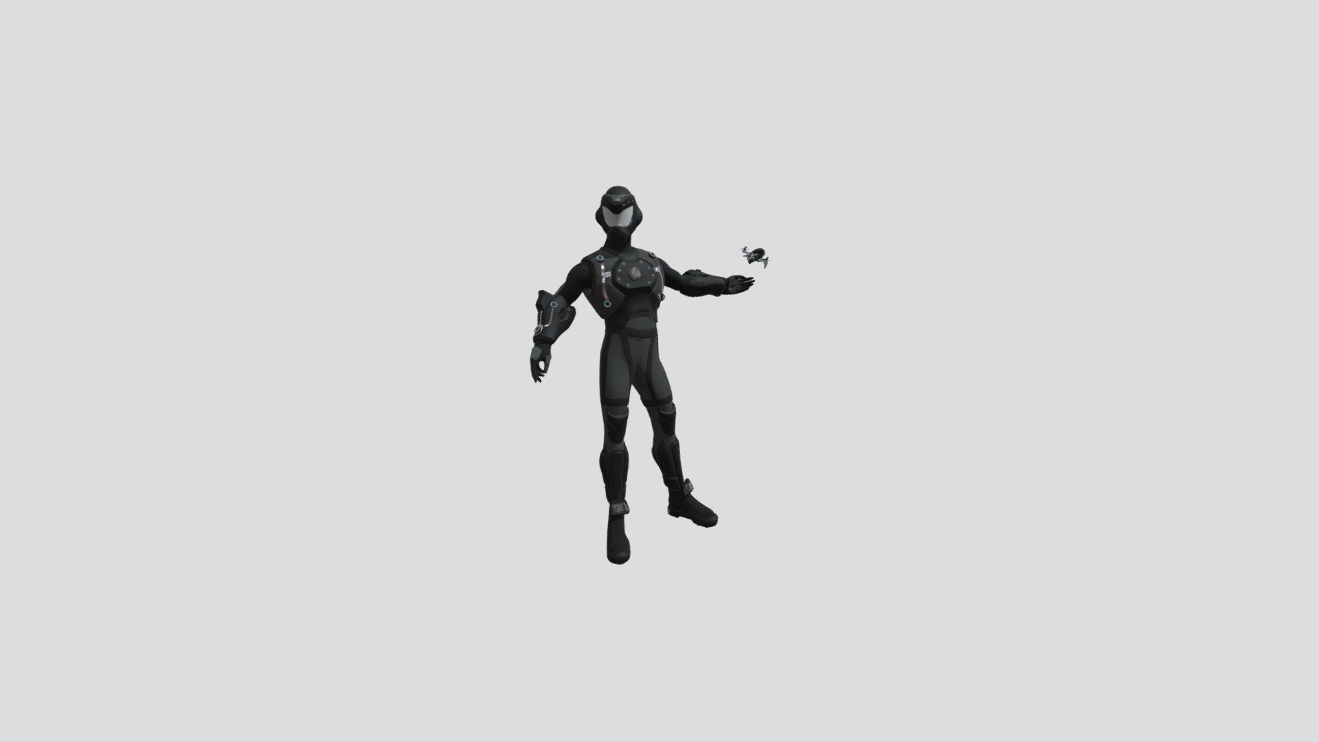 Black Swan- SciFi Character(Blender native) - 3D model by Cliff.Onyimbo ...