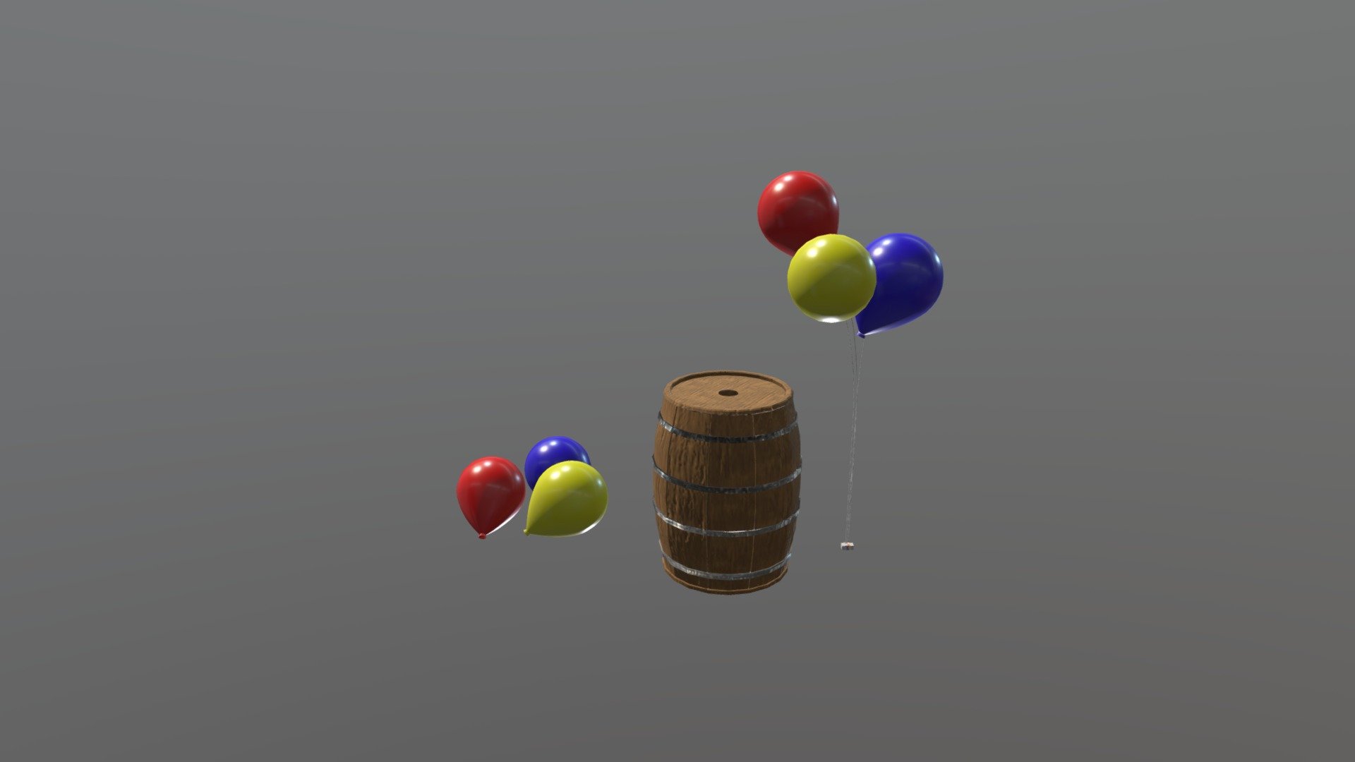 Barrel and Balloons - 3D model by Tesni Evans (@TesniE) [391d9cb ...