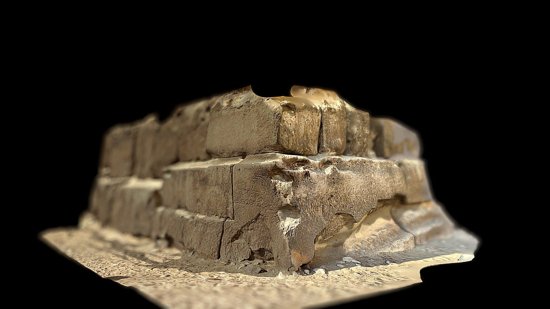 SE Corner of the second Queens Pyramid of Giza - 3D model by TSACS ...