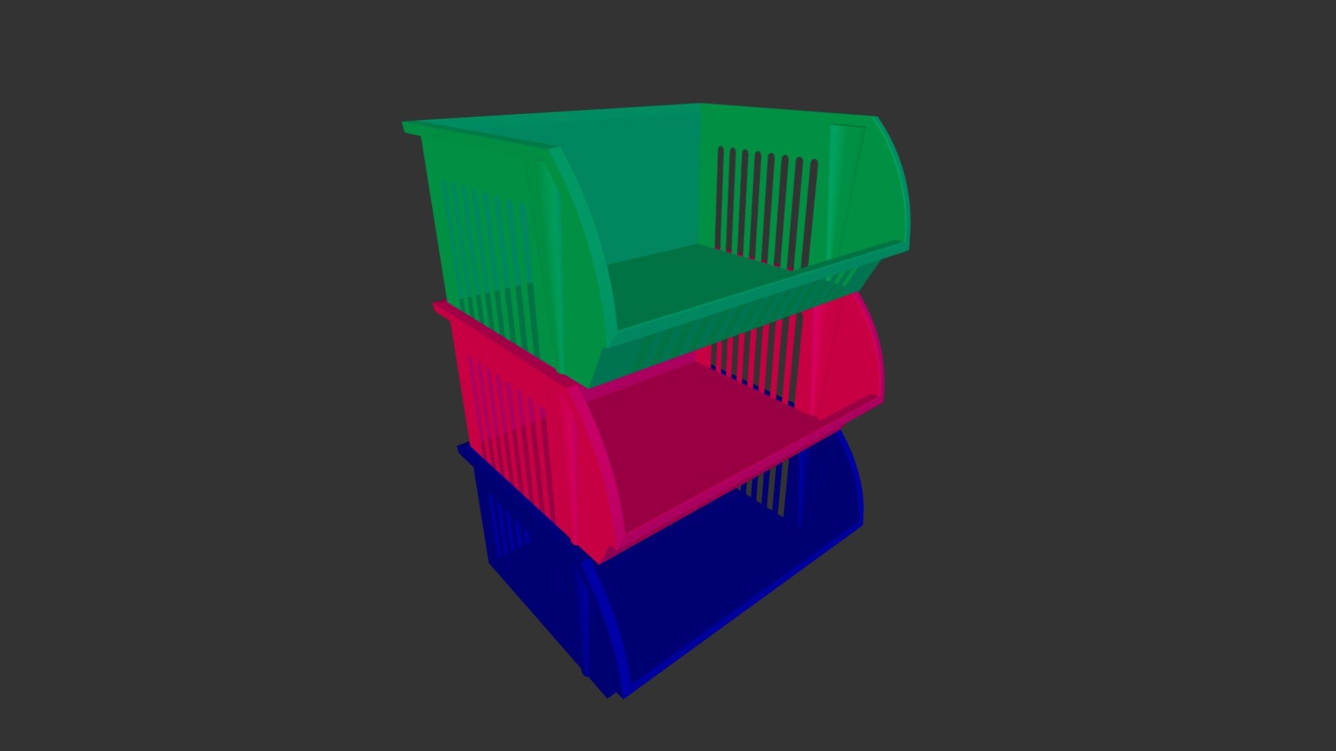 Colored Cubbies - 3D model by merlinkatz [391e8d6] - Sketchfab