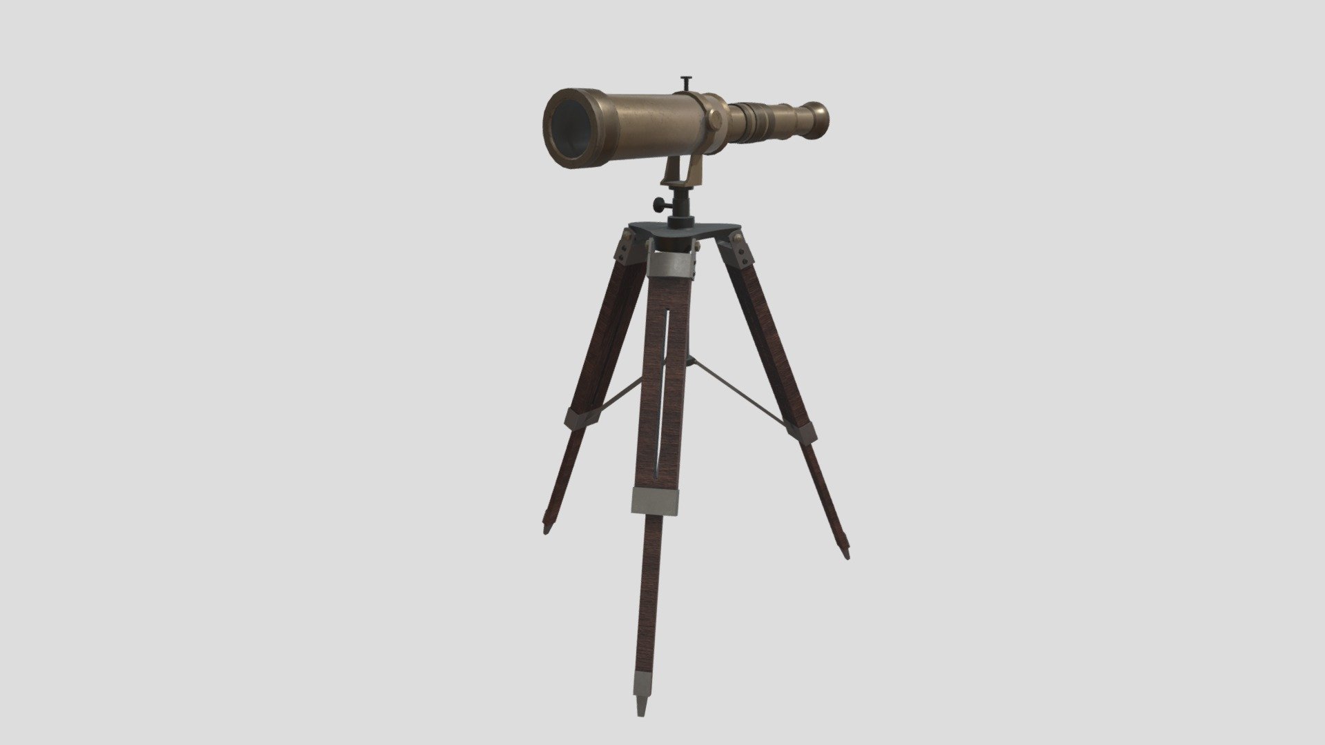 Antique telescope - Download Free 3D model by radioape [391f414 ...