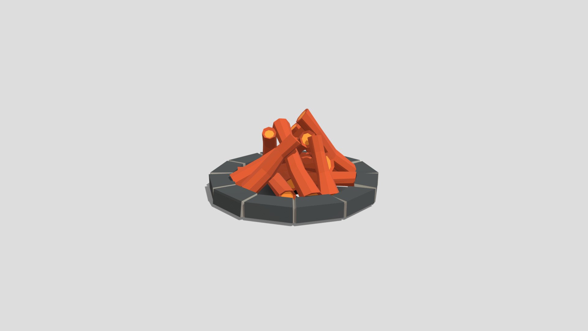 Low poly wood fire - Download Free 3D model by assetfactory [39236d5 ...