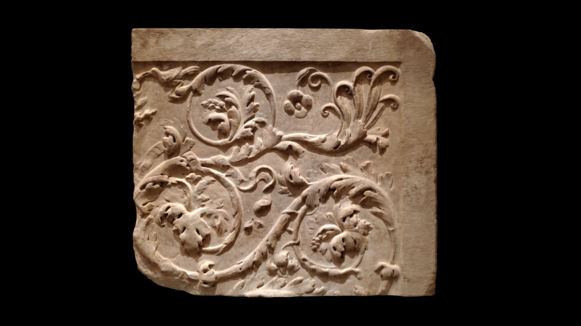 Roman relief with acanthus foliage - 3D model by Glenn Gunhouse ...