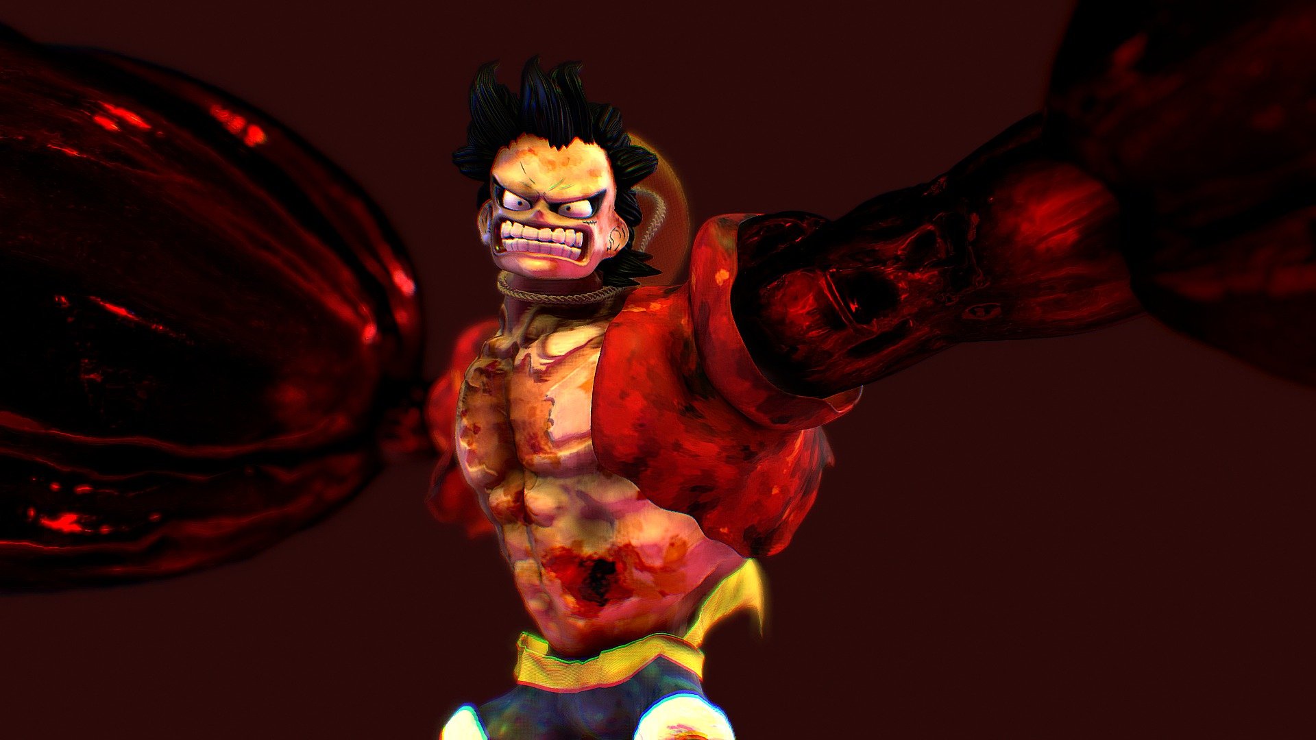 LUFFY_ONEPIECE - 3D model by elmonomanda [392b59e] - Sketchfab