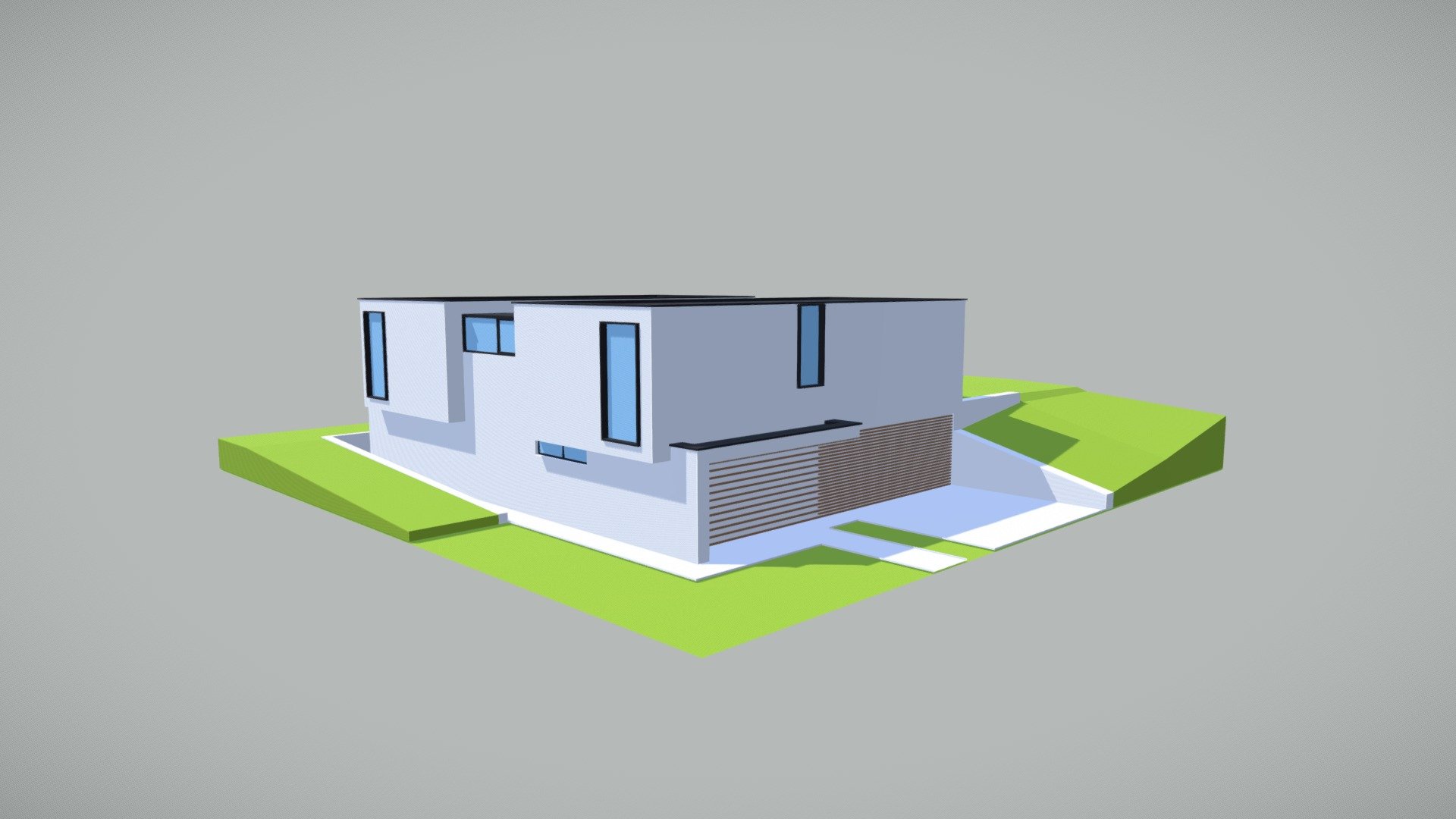 A Modern House - 3D model by NicolasLg [3934220] - Sketchfab
