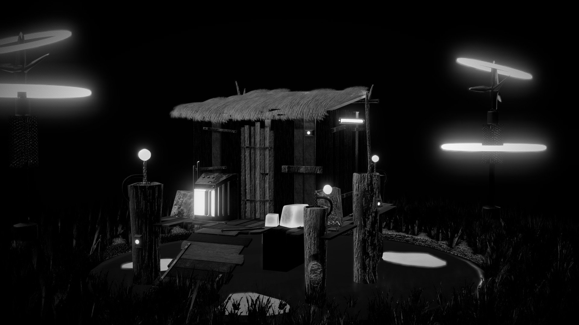 Futuristic Hut - Buy Royalty Free 3D model by AlexandreKr3D [3934c95 ...