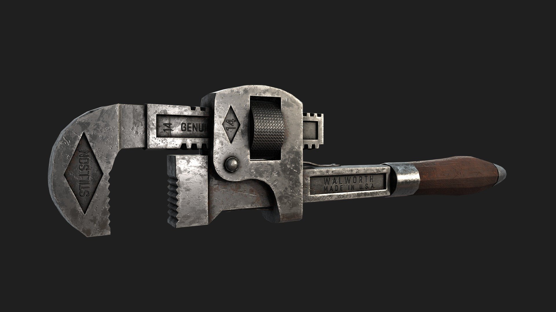 Walworth Pipe Wrench - [GAP] - 3D model by Seliene Paas (@selienepaas ...
