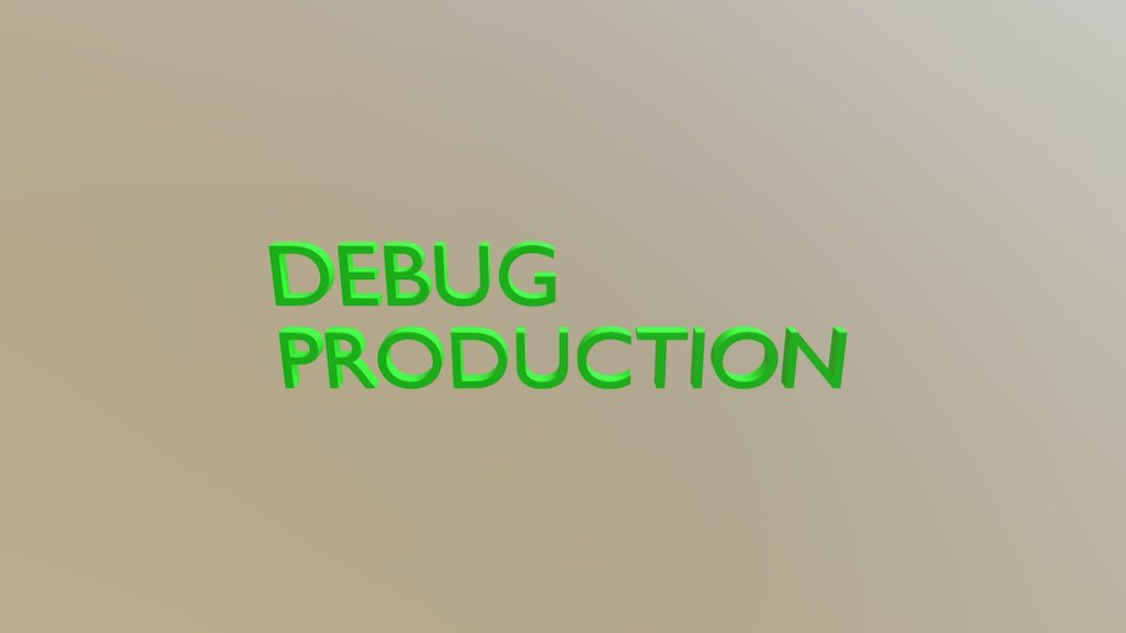 text DEBUG - 3D model by maulaibam [393674d] - Sketchfab