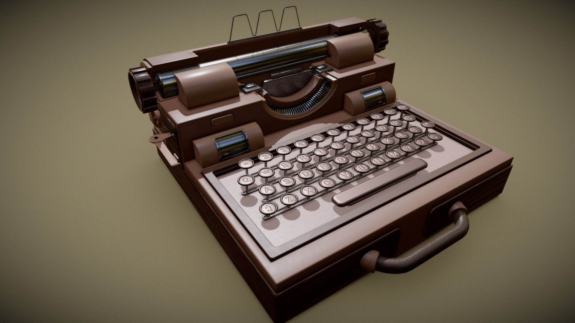 decorative typewriter - Download Free 3D model by 3DWorkbench [3936825 ...