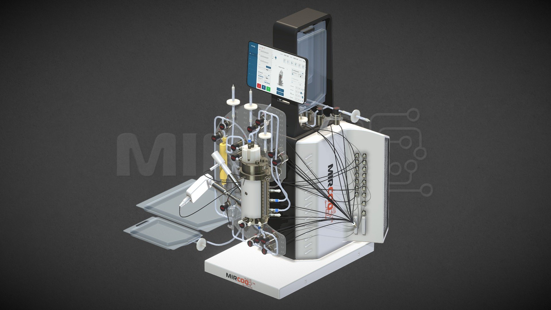 Automated Conical Bioreactor - 3D model by Mircod [3936b10] - Sketchfab