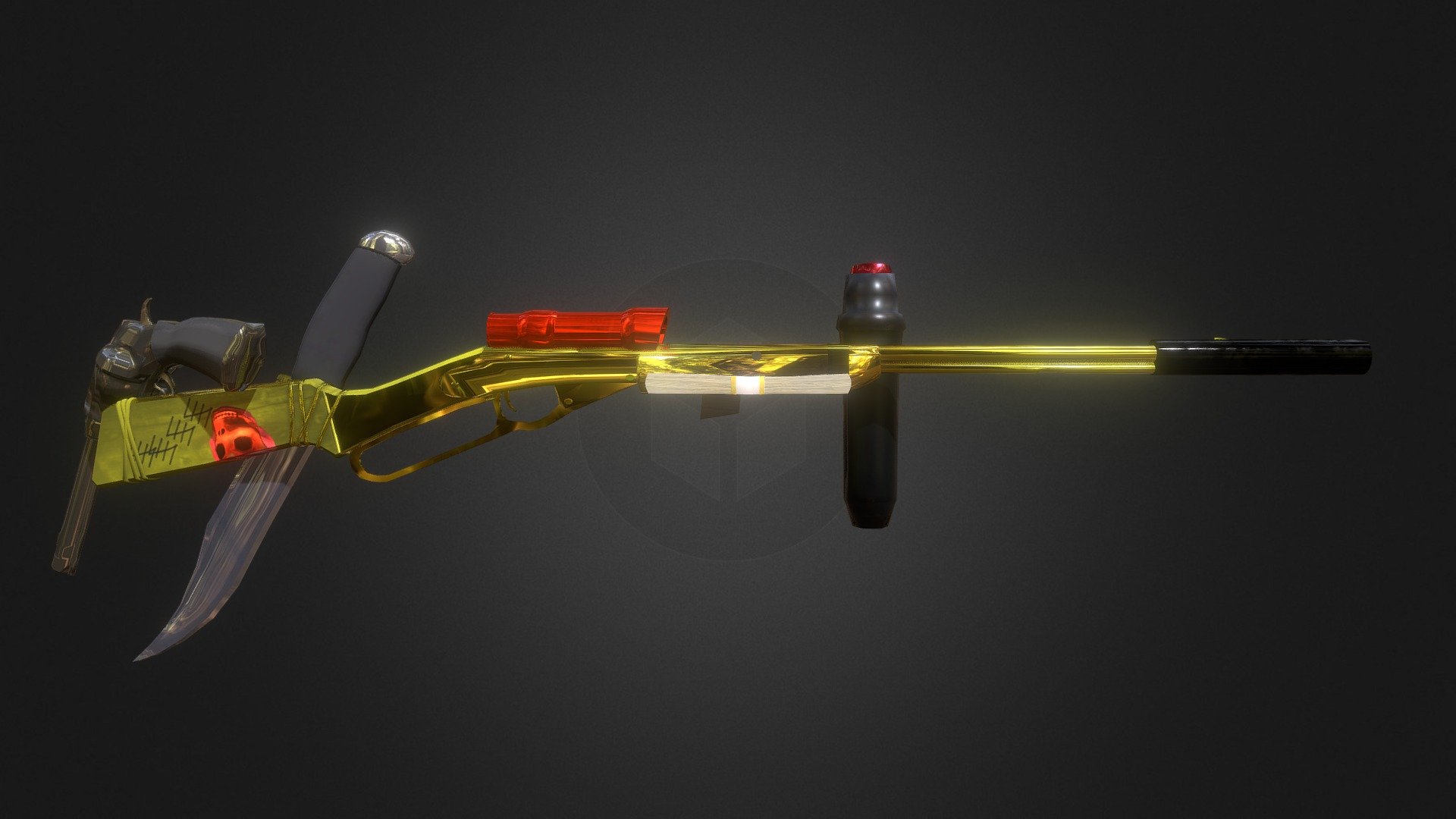 The King Bounty Hunter's Rifle - Download Free 3D model by ...