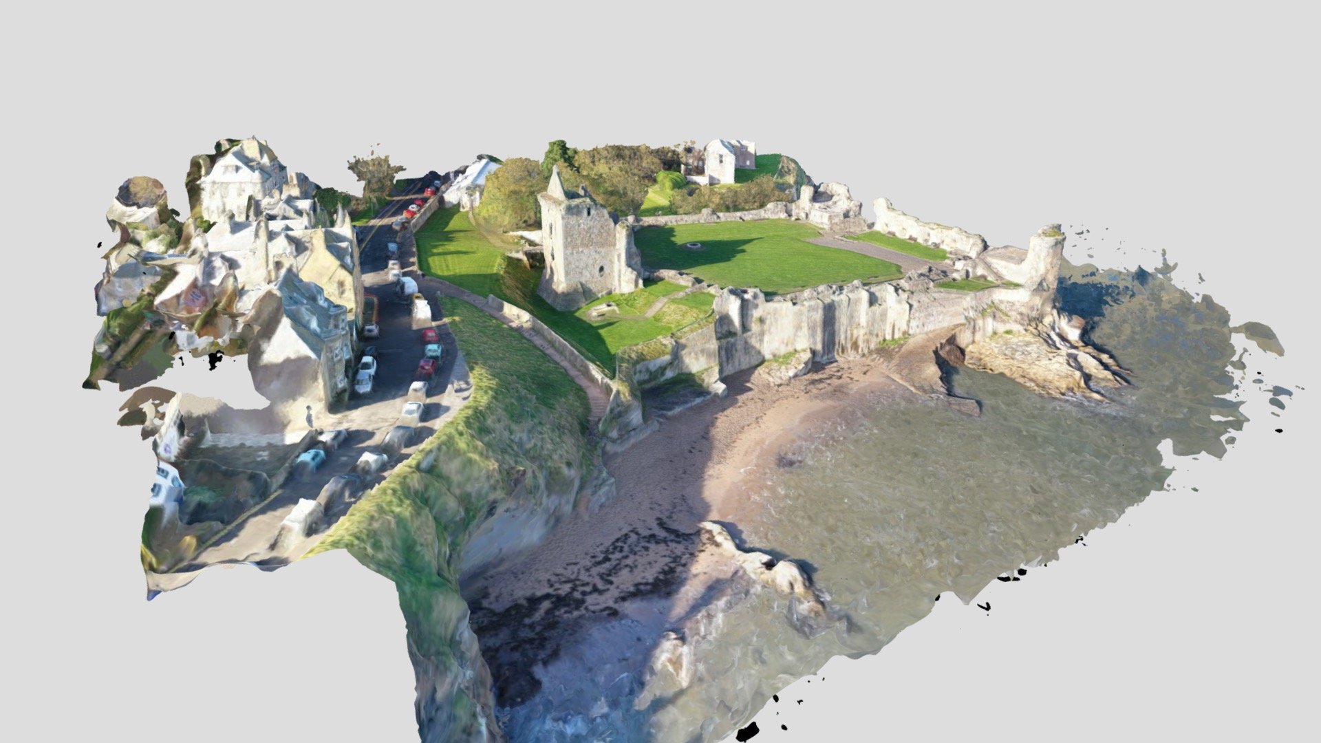 St Andrews Castle - 3D model by dah [39379b9] - Sketchfab
