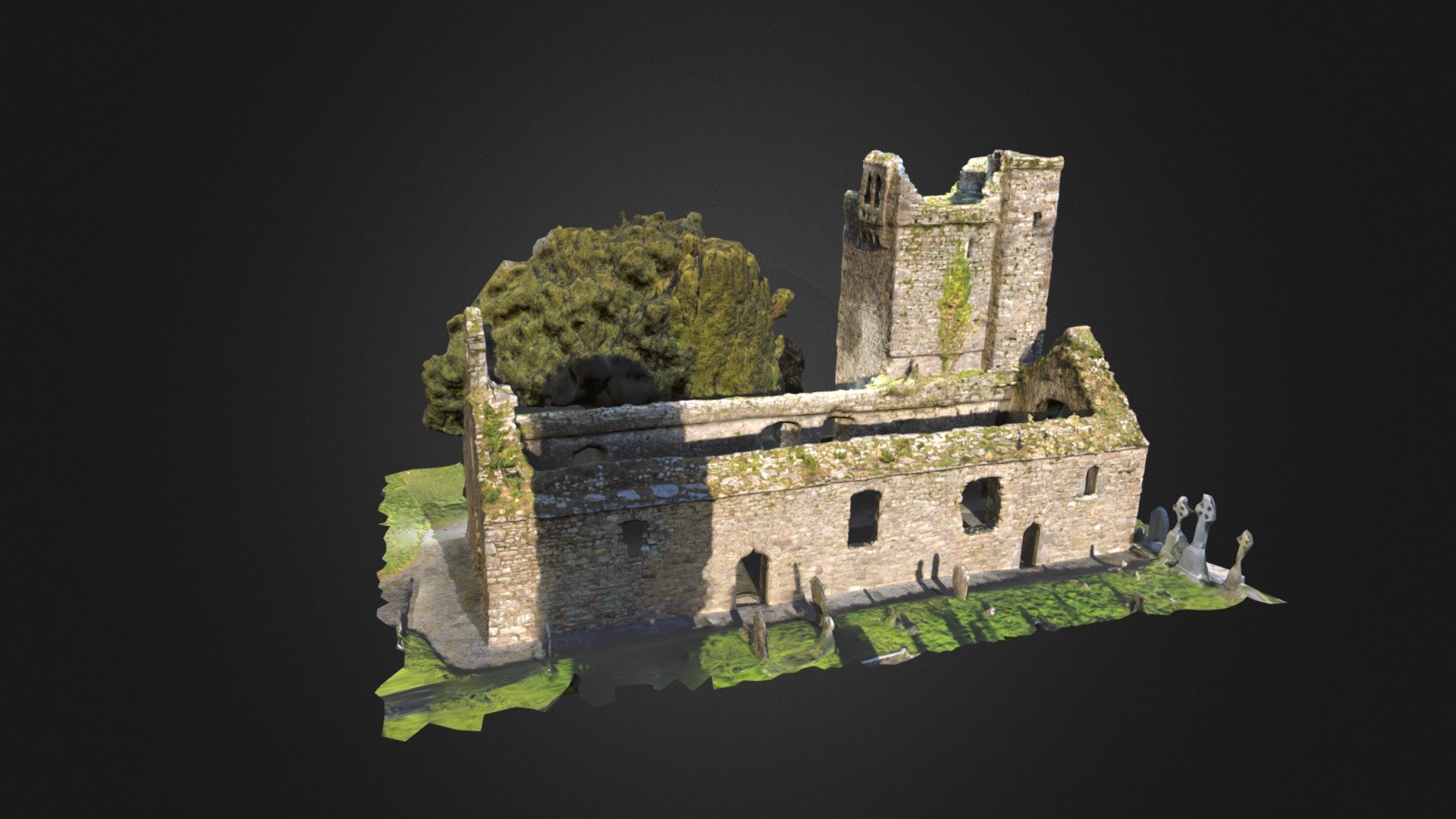 Kilfane Church and Castle - Download Free 3D model by b-unicycling ...