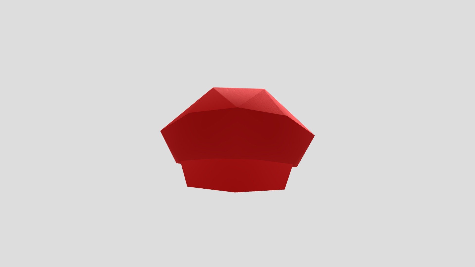 Mario cap - Download Free 3D model by Secret The Robot (@3Dbuilder_user ...