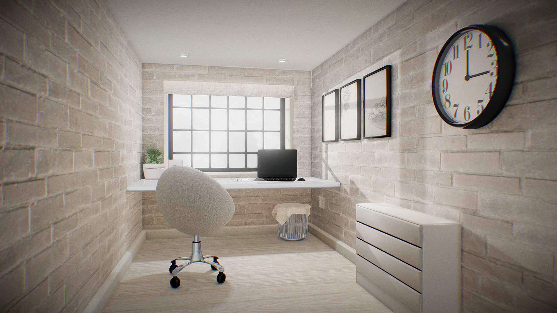 Small Office - Download Free 3D model by dylanheyes [393a8fe] - Sketchfab