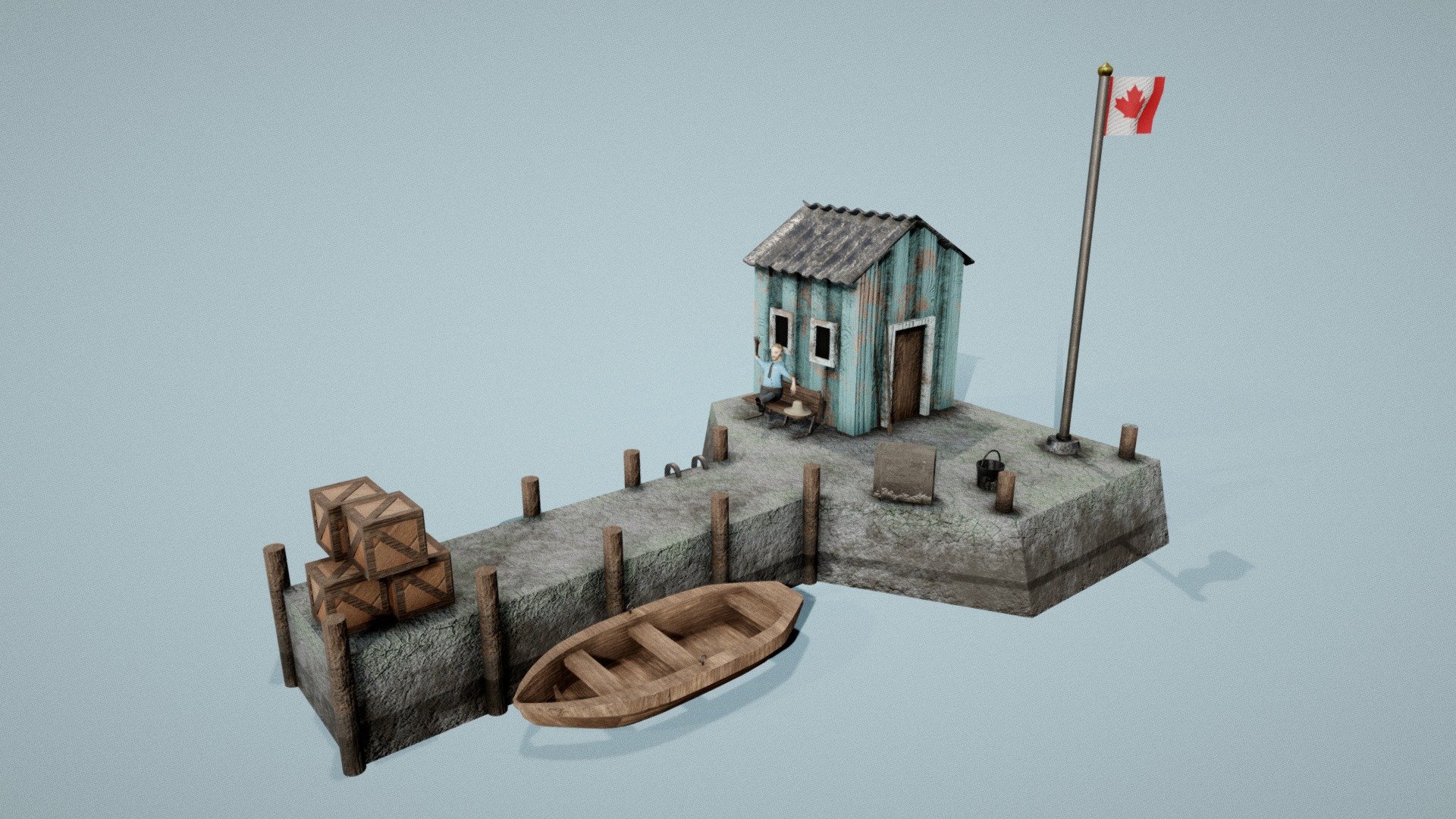 The Canadian Harbour Master - 3D model by Hugo_F [393d9a8] - Sketchfab
