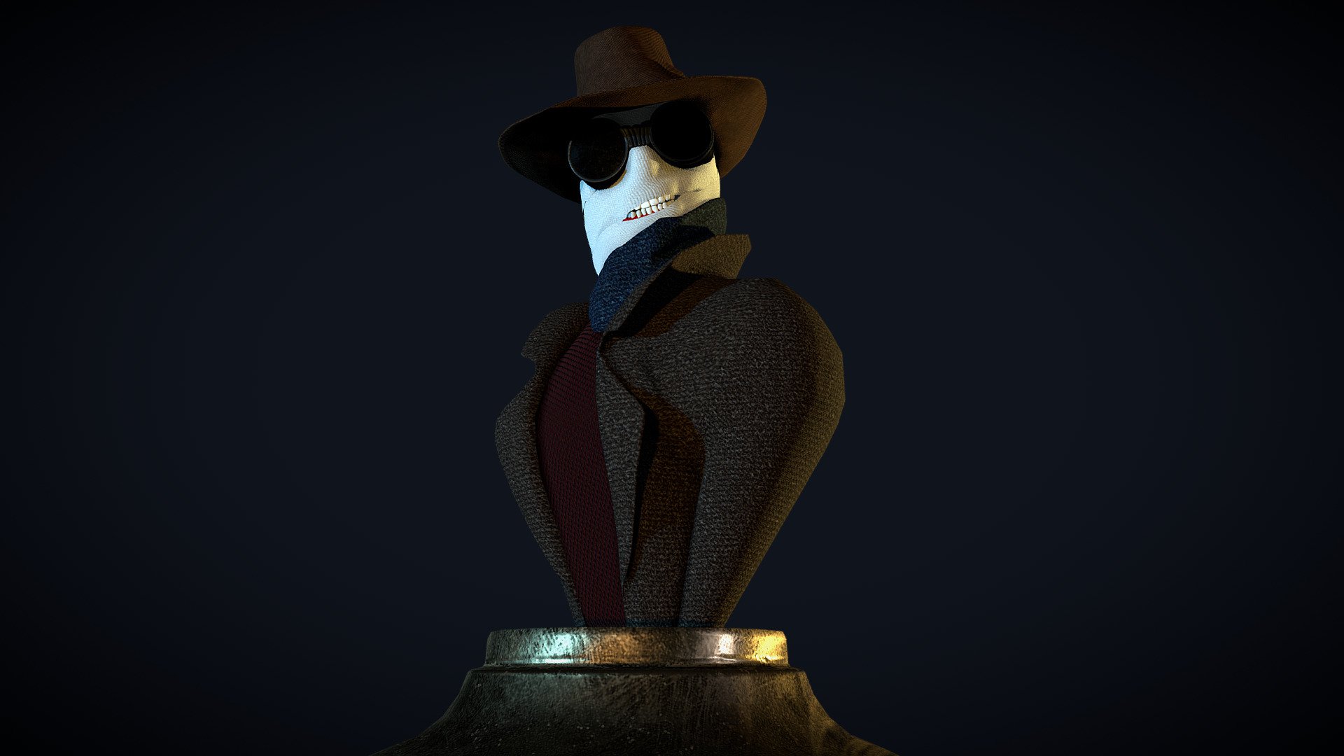 Invisible man bust - 3D model by CK (@xcellf) [393dbb3] - Sketchfab