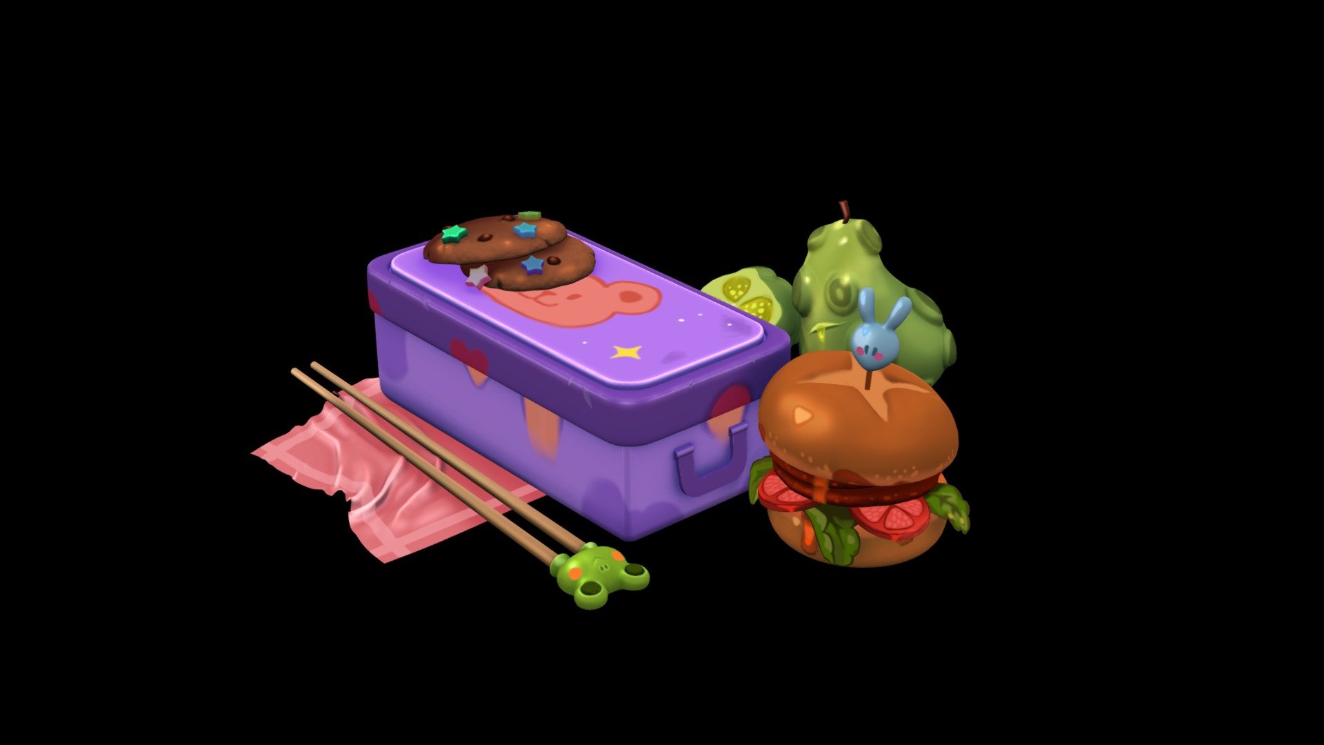 Lunch - 3D model by arnart204 [393e573] - Sketchfab