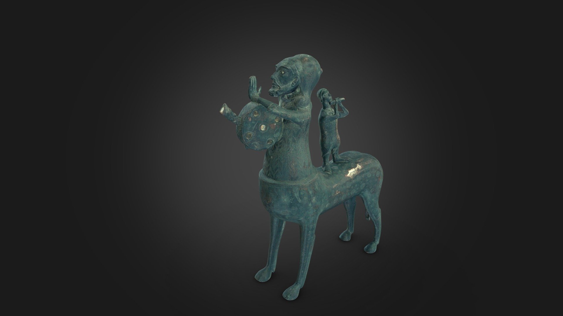 Kentauros aquamanile - 3D model by MuseuMap [394019f] - Sketchfab
