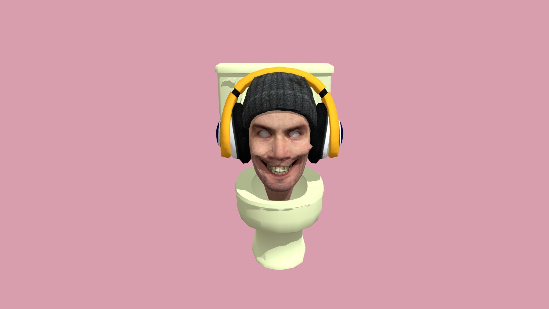 Dj Toilet - Download Free 3D model by Cradle of the Cube (@Observer ...