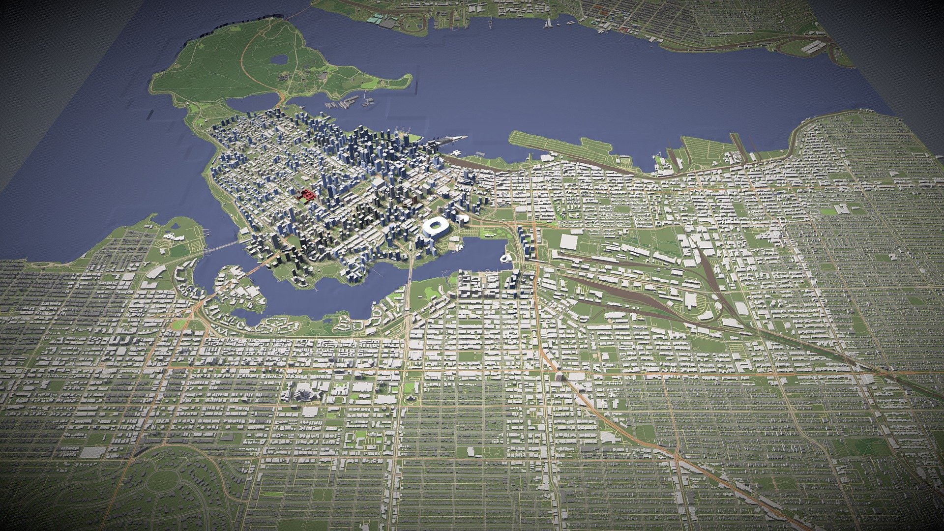 Vancouver Canada - city and urban - Buy Royalty Free 3D model by Jinda ...